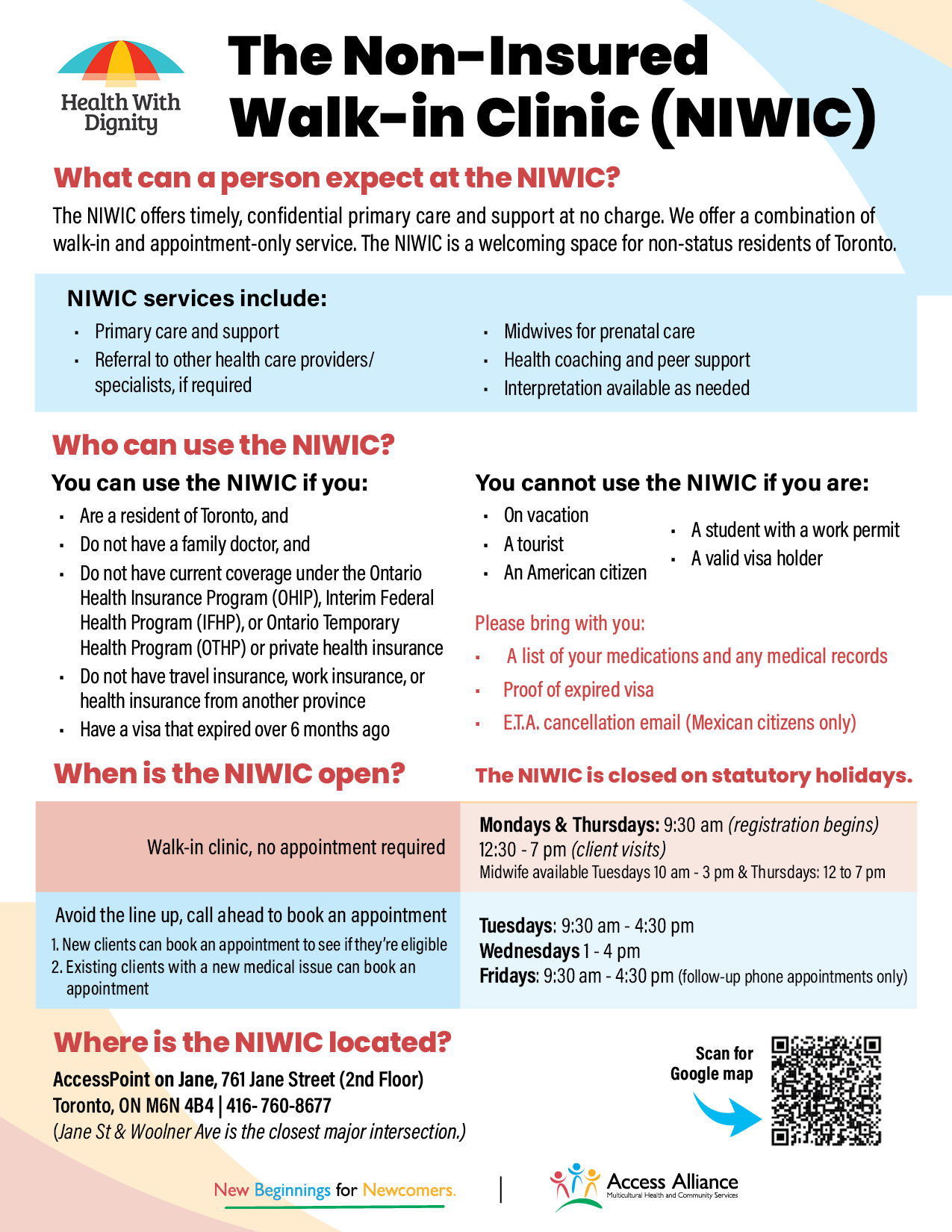 Non-Insured Walk-in Clinic – Access Alliance