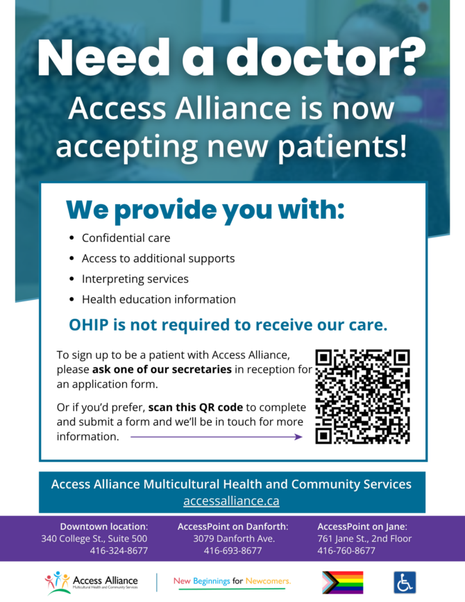 Primary Health Care Services – Access Alliance